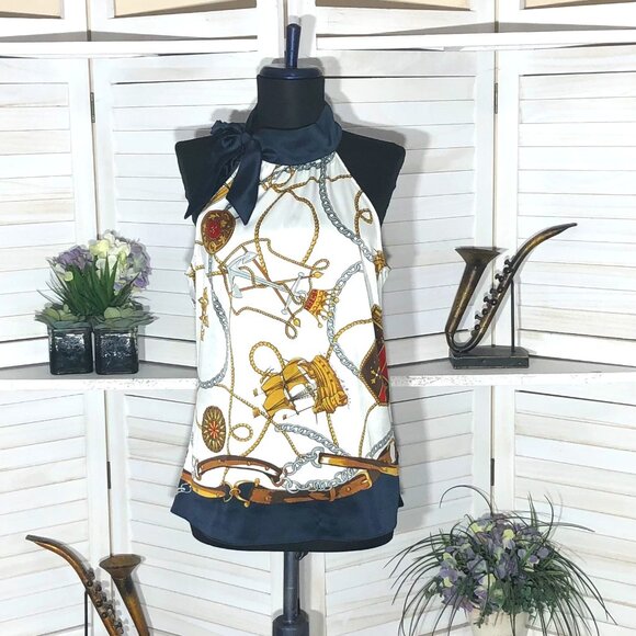 NYC | Tops | Vtg Y2k Nyc Halter Top Nautical Tunic Sailing Boat Anchor ...